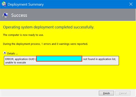 Unable To Execute The Application Guid Not Found In The Application