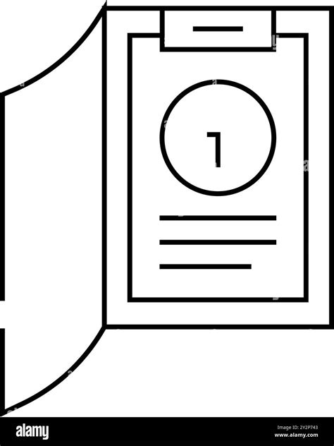 Information Folder Line Icon Vector Illustration Stock Vector Image And Art Alamy