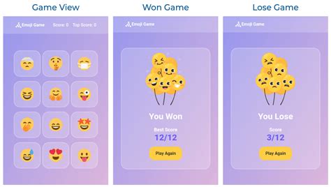 Github Cll Nxtwave Submissionsemoji Game Emoji Game Built With Front End React Framework