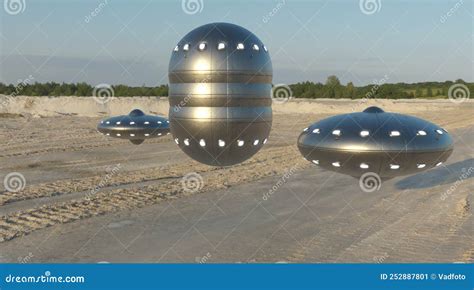 Ufo D Visualization D Render Stock Illustration Illustration Of Concept Extraterrestrial