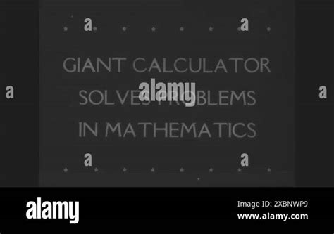 1944 A Giant Calculator Solves Complex Mathematical Equations At Harvard University Operated