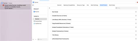 Fcm 관련에러 Cycle Inside Runner Building Could Produce Unreliable Results