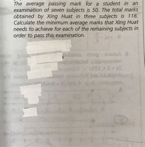 The Average Passing Mark For A Student In An Studyx