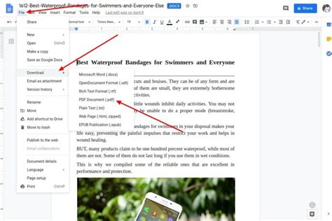 How To Save Google Doc As Pdf File In Minute Shoukhintech