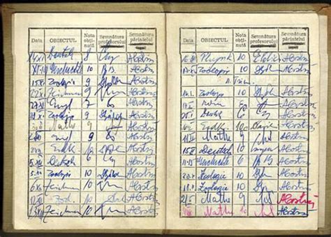 Carnet De Elev Notenheftchen