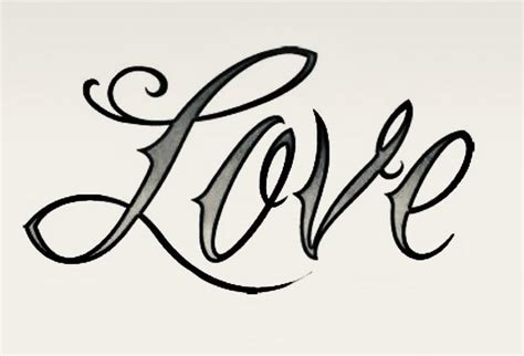 Love In Cursive Writing