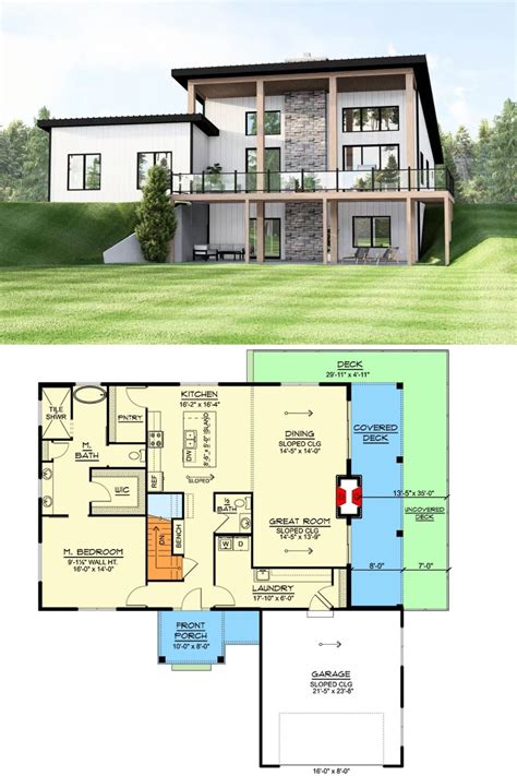 Modern 2 Bedroom Contemporary Home With Open Floor Plan And Optional