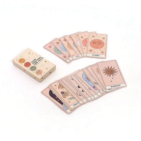 Your Feelings Are Valid Oracle Deck Set Includes 48 Cardse Fold Out Guide Complete With Meanings