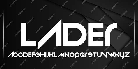 Premium Vector Luxury And Elegant Font Display Alphabet Luxury Futuristic Alphabet Font Vector