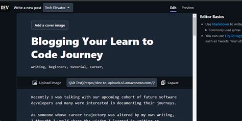 Blogging Your Learn To Code Journey Dev Community