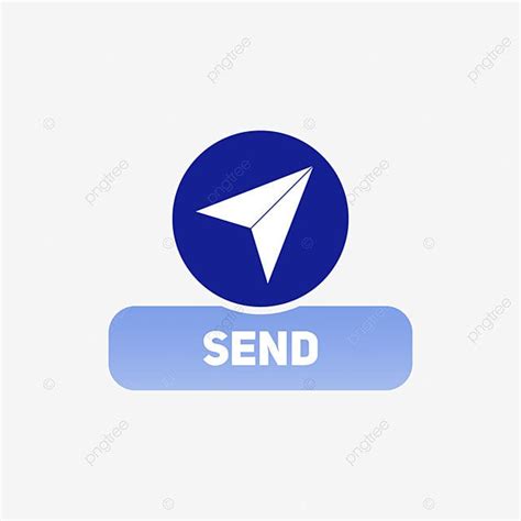 Send Button For Social Media Applications With Caption Box