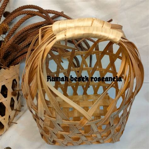 Jual Keranjang Anyaman Bambu Keranjang Unik Keranjang Ukuran Mini Shopee Indonesia