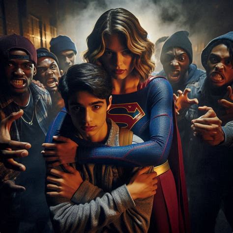 Supergirl Comforts Teenager By Writer 40 On Deviantart