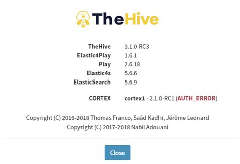 Nf Question Fresh Install · Issue 804 · Thehive Project Thehive · Github