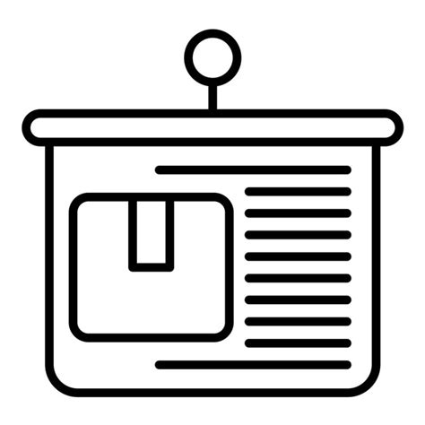 Premium Vector Product Presentation Line Illustration