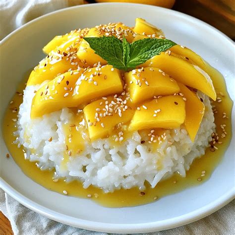 Thai Mango Sticky Rice Irresistible Dessert Recipe Recipe Website