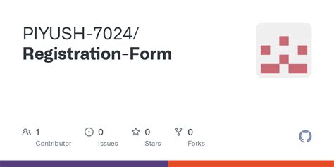 Github Piyush 7024registration Form