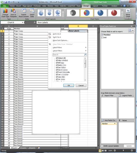 Vba Pivot Chart Create A Bin Counting Bar Or Pie Chart In Excel Stack Overflow
