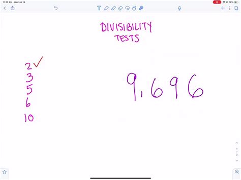 ⏩solved in the following exercises use the divisibility tests to