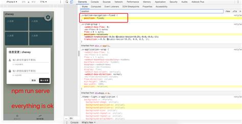 Bug Report Style Different With Npm Run Serve And Npm Run Buildv Bottom Navigation And V