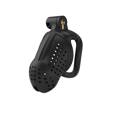 Honeycomb Male Chastity Penis Cock Cage Plus 4 Rings Play With Me