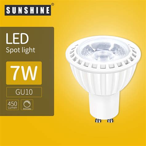 Sunshine Led Bulb Dimmable Spotlight 7w Gu10 Led Lamp Daylight Warm