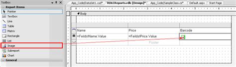 NET C VB NET Barcode Library For RDLC Reports For ASP NET Web Application