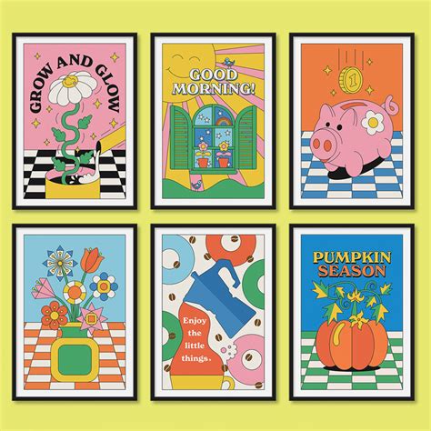 감성컬러 일러스트 컬렉션 25종 포스터 기하학 그림 인테리어액자