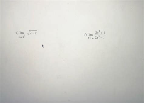 solved 30 evaluate each limit it it exists show all