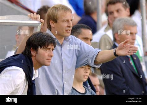 Dpa German Soccer Coach Juergen Klinsmann 2nd From L And His