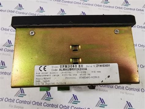Used Algodue ELECTRONICA UPM 3080 UNIVERSAL POWER METER Orbit Surplus
