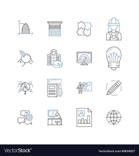 Digital Devices Line Icons Collection Smartph Vector Image