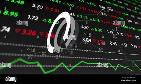 Image Of Round Scanner Over Stock Market Data Processing Against Black