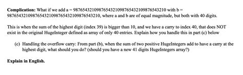 Solved 4 Huge Integer Class Concept Called Biginteger In