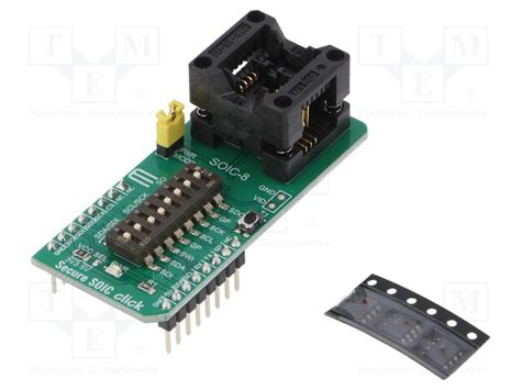 secure soic click mikroe click board authentification gpio i2c spi swi 3 3vdc 5vdc mikroe