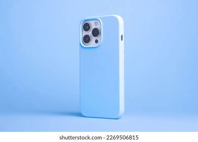 Iphone Pro Max Case Blue Phone Photos And Images Pictures Shutterstock