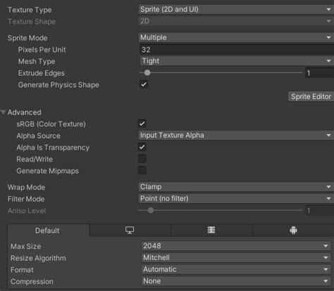 2d Texture Pixel Art How I Setup Texture Import Settings Unity Engine Unity Discussions