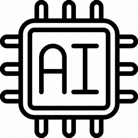 Ai Cpu Machine Learning Computer Chip Icon Download On Iconfinder