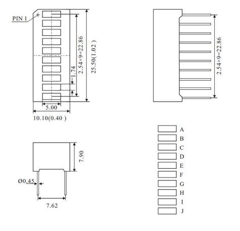 10 Segment Led Bar Graph Array 10 Segment And Led Bar Graph Price
