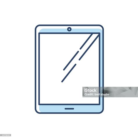 태블릿 컴퓨터 Rgb 색상 아이콘입니다 터치 스크린 Pc 터치 패드와 전자 가제트 전자 리더 디지털 독서 기술 핸드헬드 모바일