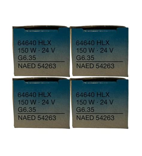 Osram 64640 150W 24V G6.35 Duylu FCS Halojen Ampul (4 Adet)