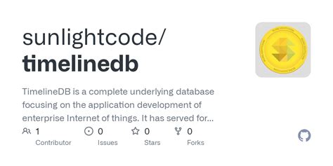GitHub Sunlightcode Timelinedb TimelineDB Is A Complete Underlying Database Focusing On The