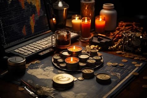 Premium Photo Analysis Of Bitcoin And Cryptocurrency With Conceptual Chart And Fluctuation Graph