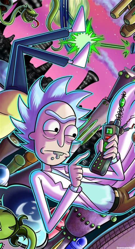 دانلود عکس پس زمینه کامپیوتر ریک و مورتی