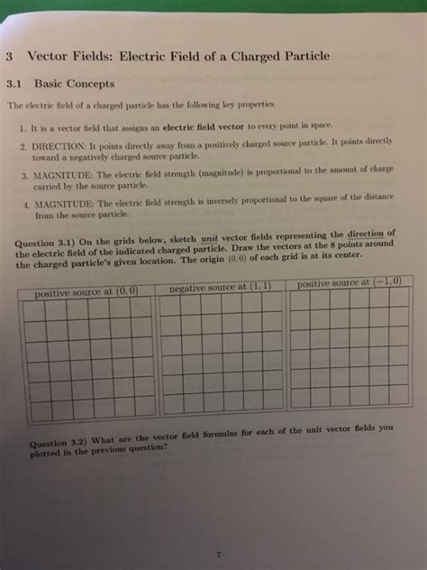 Solved 2 Vector Fields Activity Calculation And