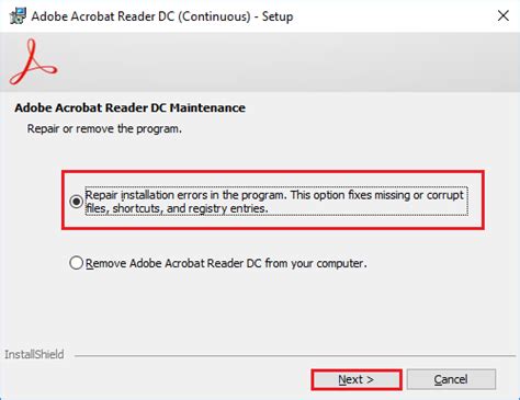 Adobe Acrobat Reader Dc Update Failed