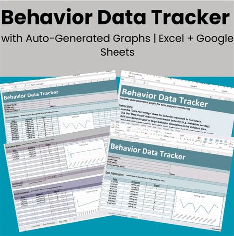 Behavior Data Tracker With Graphs Aba Iep Goals Special Education