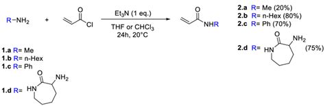 Scheme 18 Synthesis Of N Substituted Acrylamide Derivatives Download