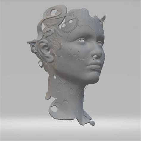 3d Stl Woman Mask 3d Stl Woman Face Drawing Fileface Stl For Priting