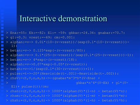 Ppt Computational Biology Part 20 Stochastic Modeling Neuronal Modeling Powerpoint